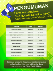BHC Batch 2 Semester Genap Tahun 2023/2024